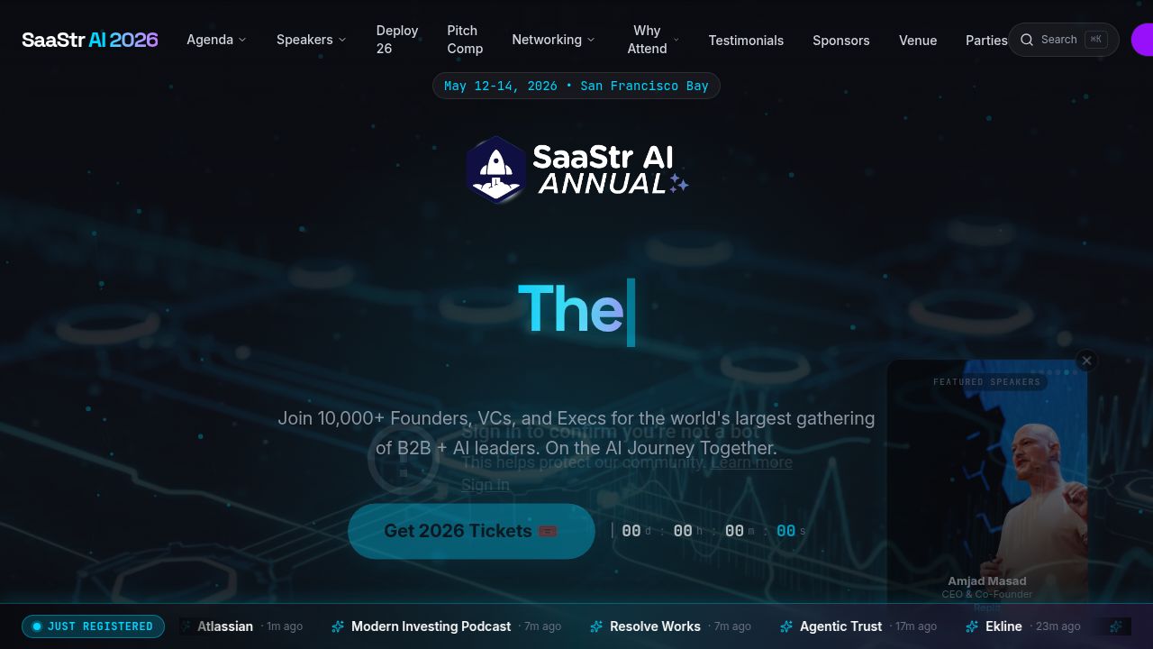 Top AI B2B Events of 2026 — SaaStr vs HumanX vs NVIDIA GTC vs ...